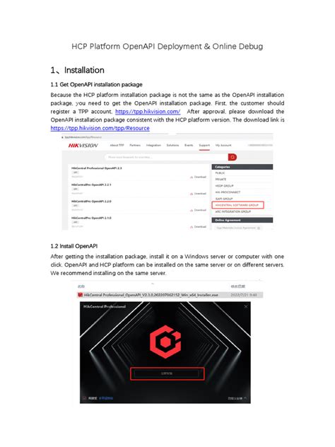 Hcp Platform Openapi Deployment And Online Debug Pdf Login World Wide Web