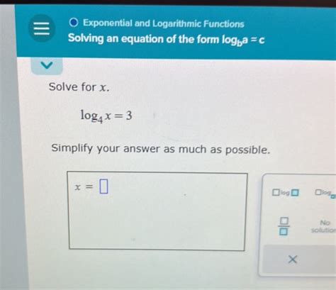 Exponential And Logarithmic Functions Solving StudyX