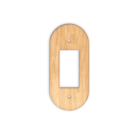Customizable Single Rocker Light Switch Cover Oval Glowforge Shop
