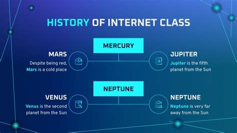 History Of Internet Class For College Infographics