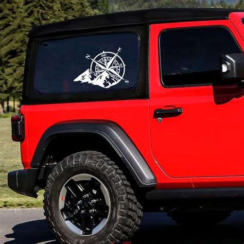 Compass Sticker Compass Window Decal Compass 4x4 Off Road Etsy