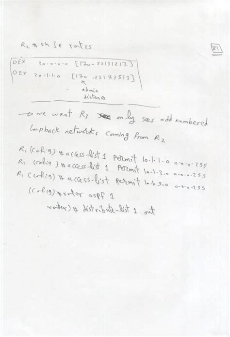 A Handwritten Explanation Of The Route Redistribution Pdf