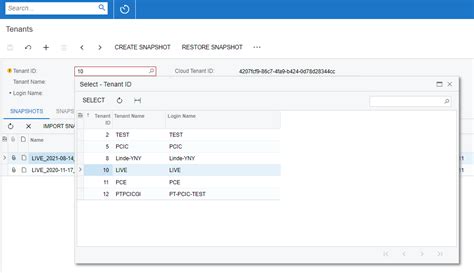 New Tenant Creation Community