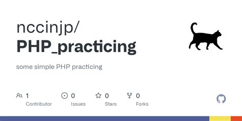 GitHub Nccinjp PHP Practicing Some Simple PHP Practicing