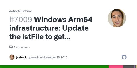 Windows Arm64 Infrastructure Update The Lstfile To Get Gcstress And Jitstress Job Green · Issue