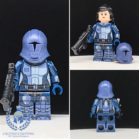 Calypso Customs Blue Neo Crusader Mandalorian Custom Printed Pcc Series Minifigure Calypso Customs Blue Neo Crusader Mandalorian Custom Printed Pcc Series Minifigure