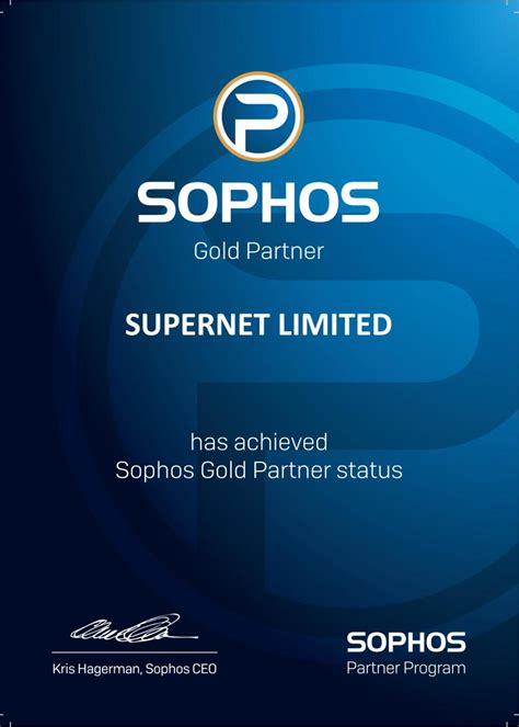 Supernet Limited On Linkedin Sophos Networksecurity Certification