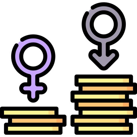 Gender Pay Gap Special Lineal Color Icon
