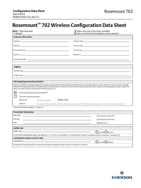 Fillable Online Configuration Data Sheet This Configuration Data Sheet Is An Online Customer