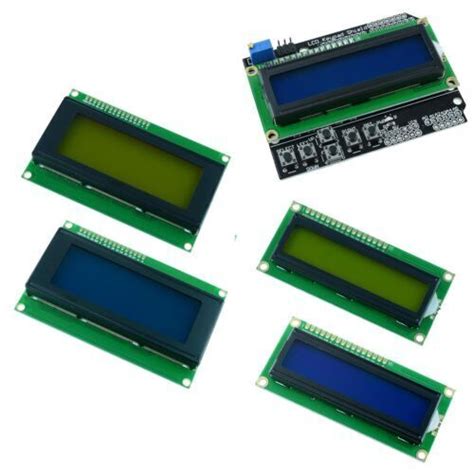Lcd Display Modul Grüngelb Blau 16x2 20x4 1602 2004 Arduino Kompatibel Ebay