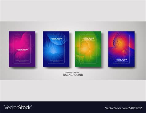 Abstract Flow Lines Pattern Background Royalty Free Vector