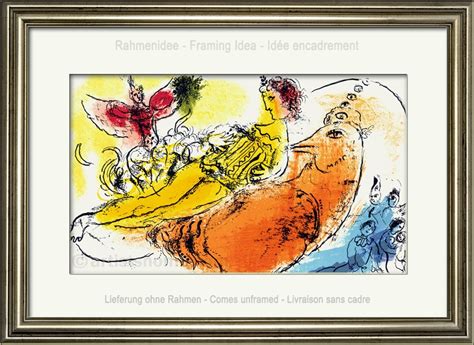 Marc Chagall The Accordionist 1957 Original Lithograph Mourlot 204