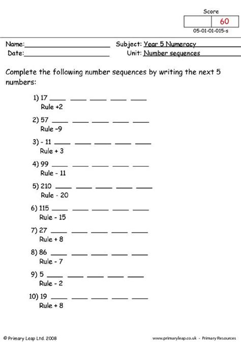 Numeracy Square Numbers Worksheet PrimaryLeap Co Uk