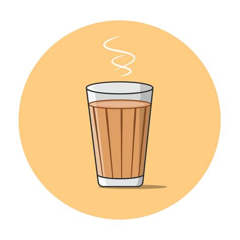 Illustration Of Indian Popular Hot Drink Chai Vector Art At