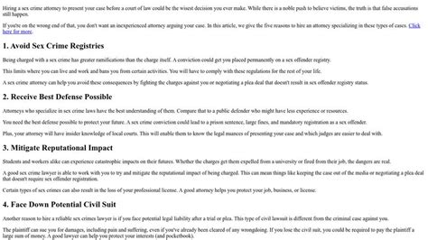 5 Reasons To Hire A Sex Crime Attorney