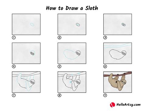 12 Facile Et Mignon Idées De Dessin Paresseux Comment Dessiner Paresseux