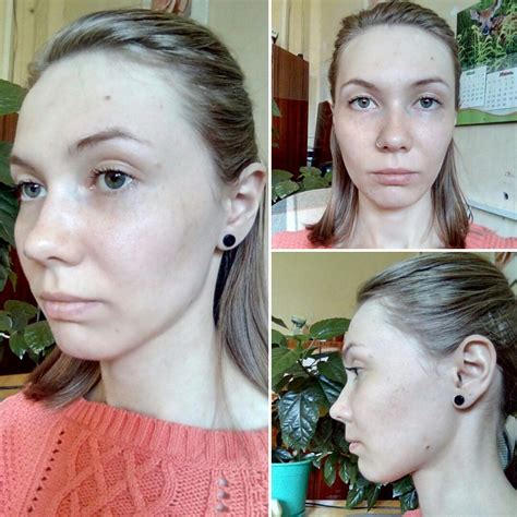 Woman Face Head Front Side Semiprofile Semi Profile Neck