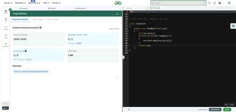 Gfg160 Gfg2025 Array Searching Sorting Datastructures Algorithms Bhavya Wadhwaney