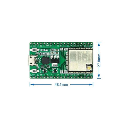 Esp32 Wroom 32u Development Board 38 Pin Green Edition Makers Electronics