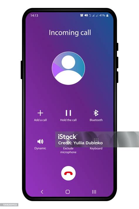 수신 전화 녹화 화면 키보드 스마트 폰 인터페이스 벡터 템플릿을 전환합니다 응용 프로그램을 위한 플랫 인터페이스입니다 음소거 및 스피커 버튼 전화 표시 벡터 Gui 위젯에