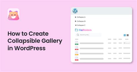 How To Create Wordpress Collapsible Gallery With Media Folder Structure