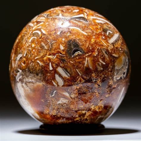 Exclusive Fossil Sphere Top Quality Ammonite Fragments Cleoniceras Specimen Fossil