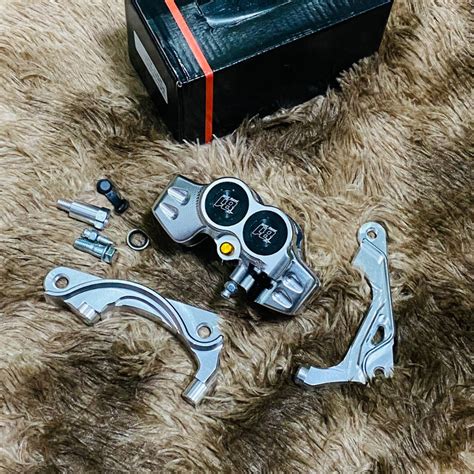 7ns Cnc Caliper 4pot 8 1 Radial Silver Premium Copy Wave125 Mio M3 M4 Shopee Philippines