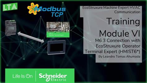 Esme Hvac Communication M63 Ecostruxure Operator Terminal Expert Modbustcp Youtube