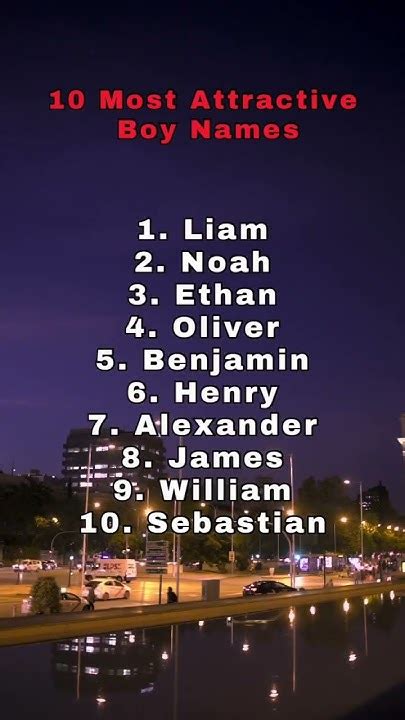 10 Most Attractive Boy Names Shorts Youtube