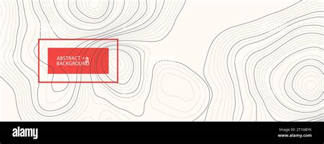 Vector Landscape Geodesy Topography Map Background Line Texture