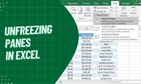 Unfreezing Panes In Excel A Comprehensive Guide Earn And Excel