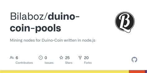 Github Bilabozduino Coin Pools Mining Nodes For Duino Coin Written In Nodejs