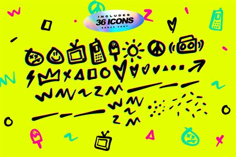 Neo Retro Font Extras On Behance