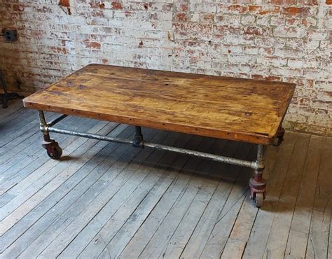 Rolling Coffee Table Cart Sold Vintage Industrial By Get Back Inc