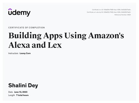 shalini dey on linkedin udemy course completion certificate