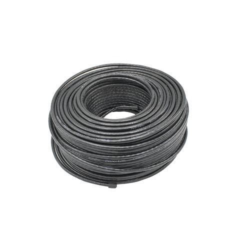 Черен телевизионен кабел на ролка 100 м коаксиален Rg6u Ccs 75 ома мед Emag Bg
