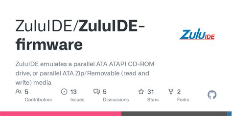 Github Zuluide Zuluide Firmware Zuluide Emulates A Parallel Ata Atapi Cd Rom Drive Or