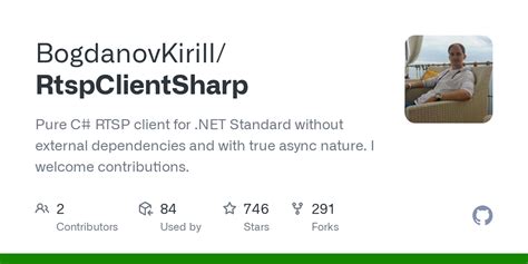 GitHub BogdanovKirill RtspClientSharp Pure C RTSP Client For NET Standard Without External
