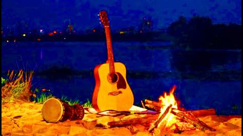 Расслабляющая Гитарная Музыка • Звуки Костра • Пение Птиц Youtube
