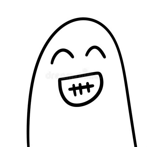 Simple Mini Cartoon Ghost Illustration Stock Illustration Illustration Of Monster Night