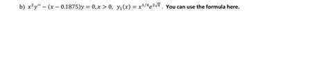 Solved Use The Reduction Of Order Method To Find A Second Chegg Com