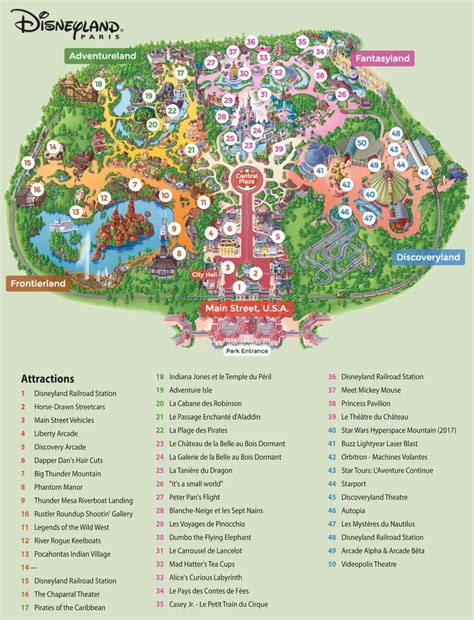 Disneyland Paris Map 2025 • Dlp Trip