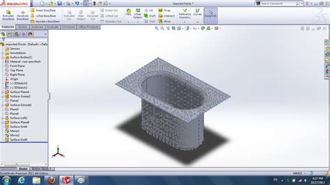 tutorial how to import points to solidworks from a text file