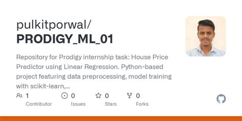 Pulkit Porwal On Linkedin Github Pulkitporwalprodigyml01 Repository For Prodigy Internship