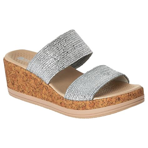 Bzees Resort Machine Washable Wedge Sandal 23254685 Hsn
