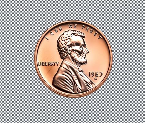 Premium Psd Magnificent Copper Penny Isolated On Transparent Background