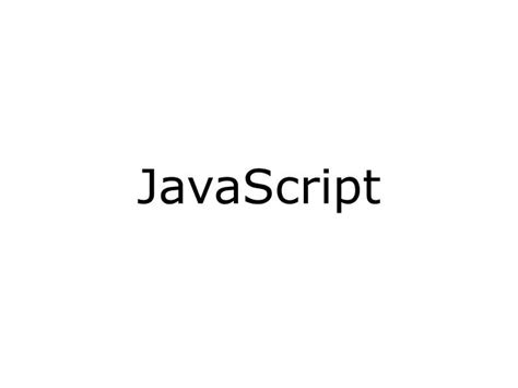 PPT JavaScript PowerPoint Presentation Free Download ID 3232569