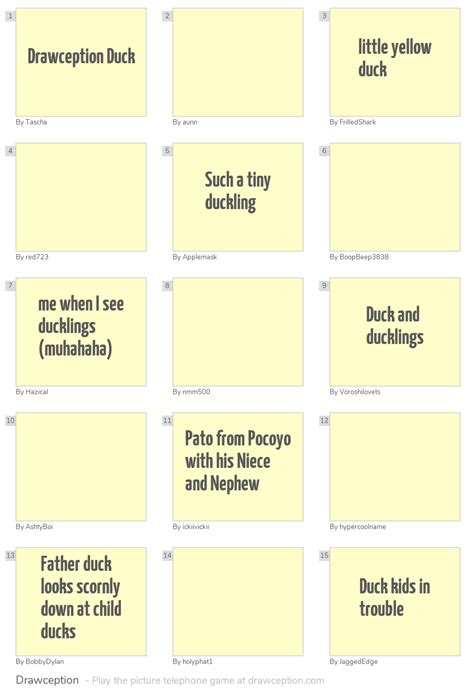 Drawception Duck Drawception