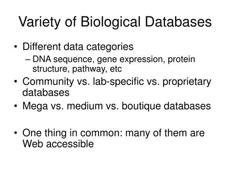 ppt biological databases integration and semantic web powerpoint