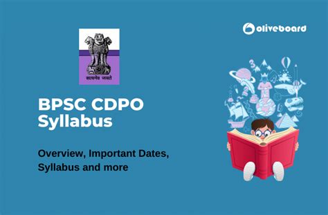 BPSC CDPO Syllabus Overview Important Dates And More